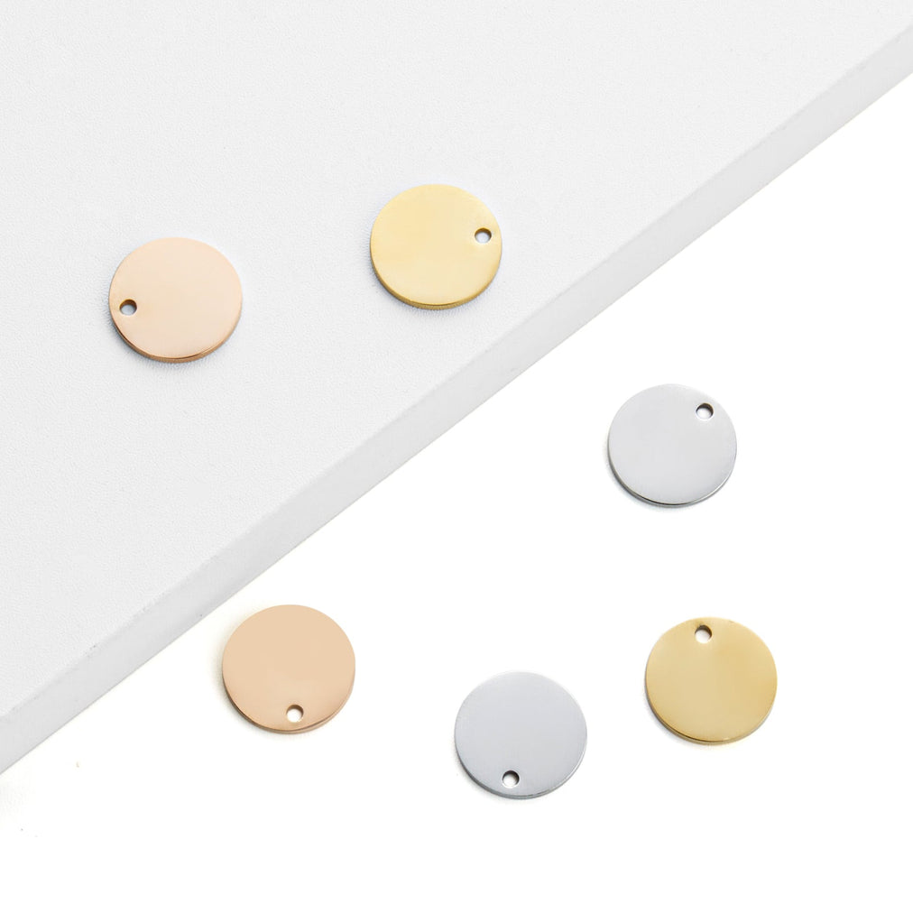 xTool Round Pendant - Gold, Silver, & Rose Gold (30 stk.) – 3Dsaga.com